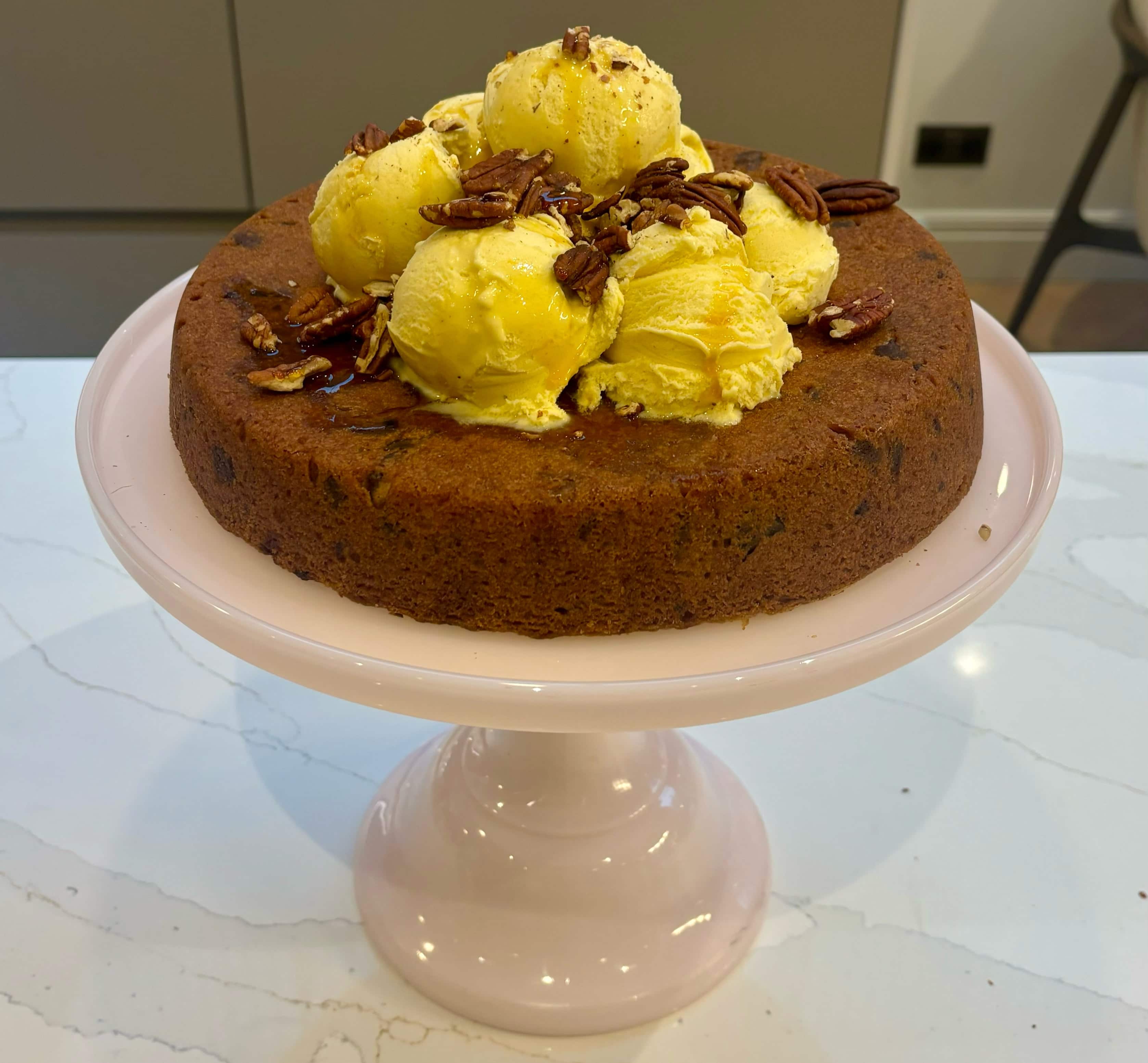 Pecan Pumpkin Caramel Stuffed Cookie Pie Recipe | Cutter & Squidge