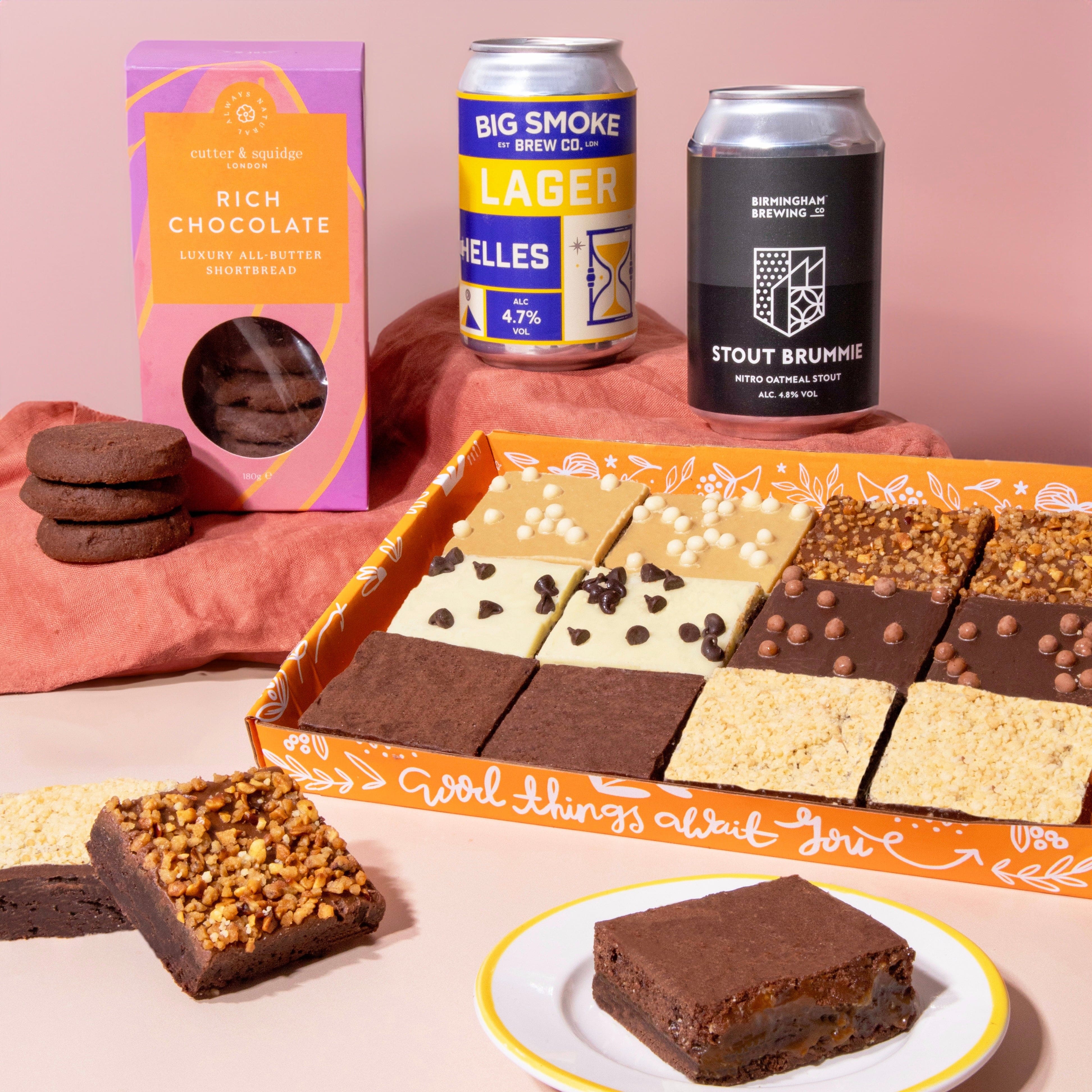 Brownies and Beer Gift Hamper – Cutter & Squidge