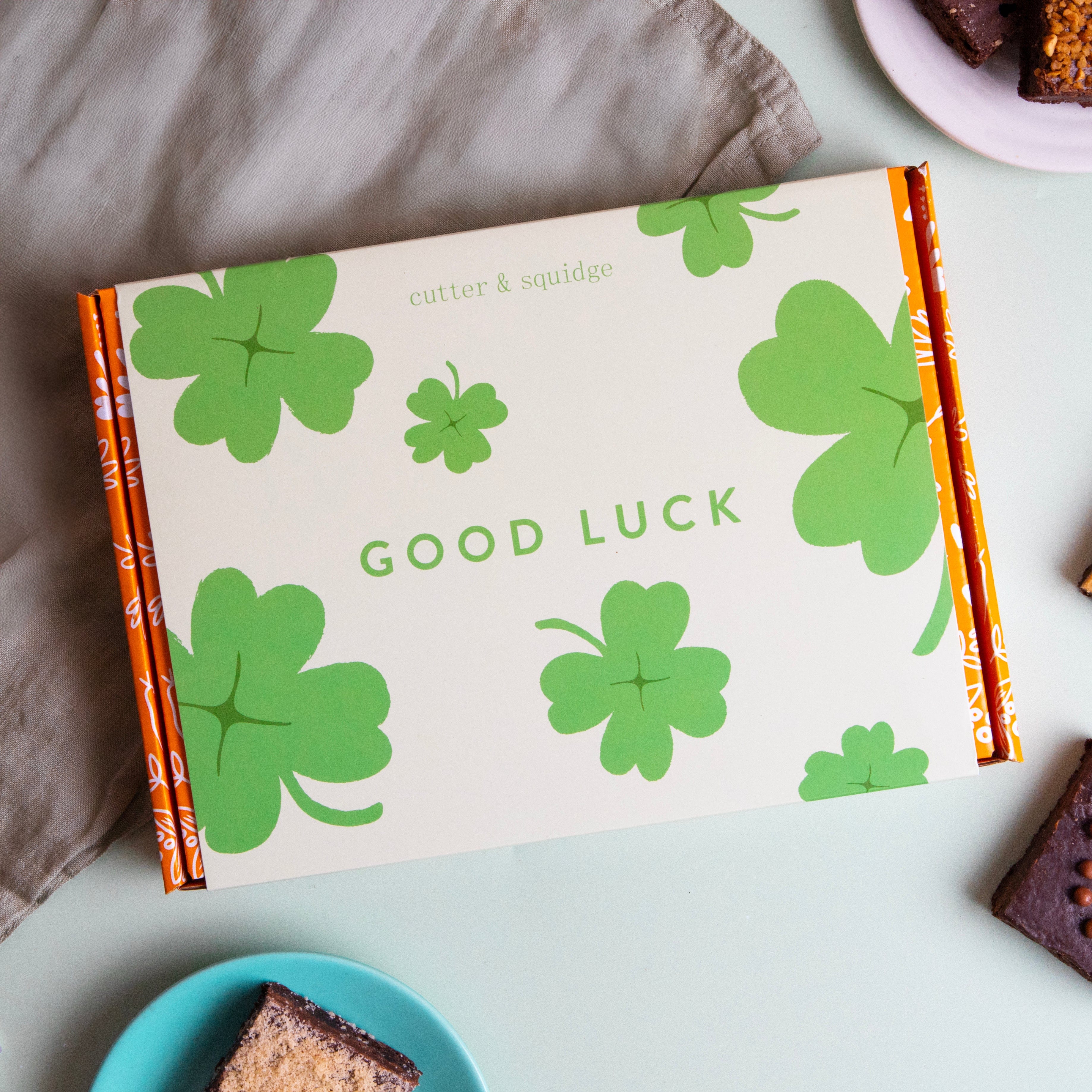 Good Luck Mixed Mini Brownie Box – Cutter & Squidge