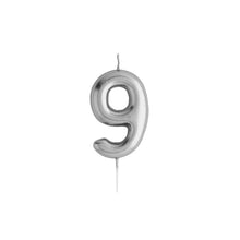Silver Number Candles – Cutter & Squidge