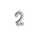 Silver Number Candles – Cutter & Squidge