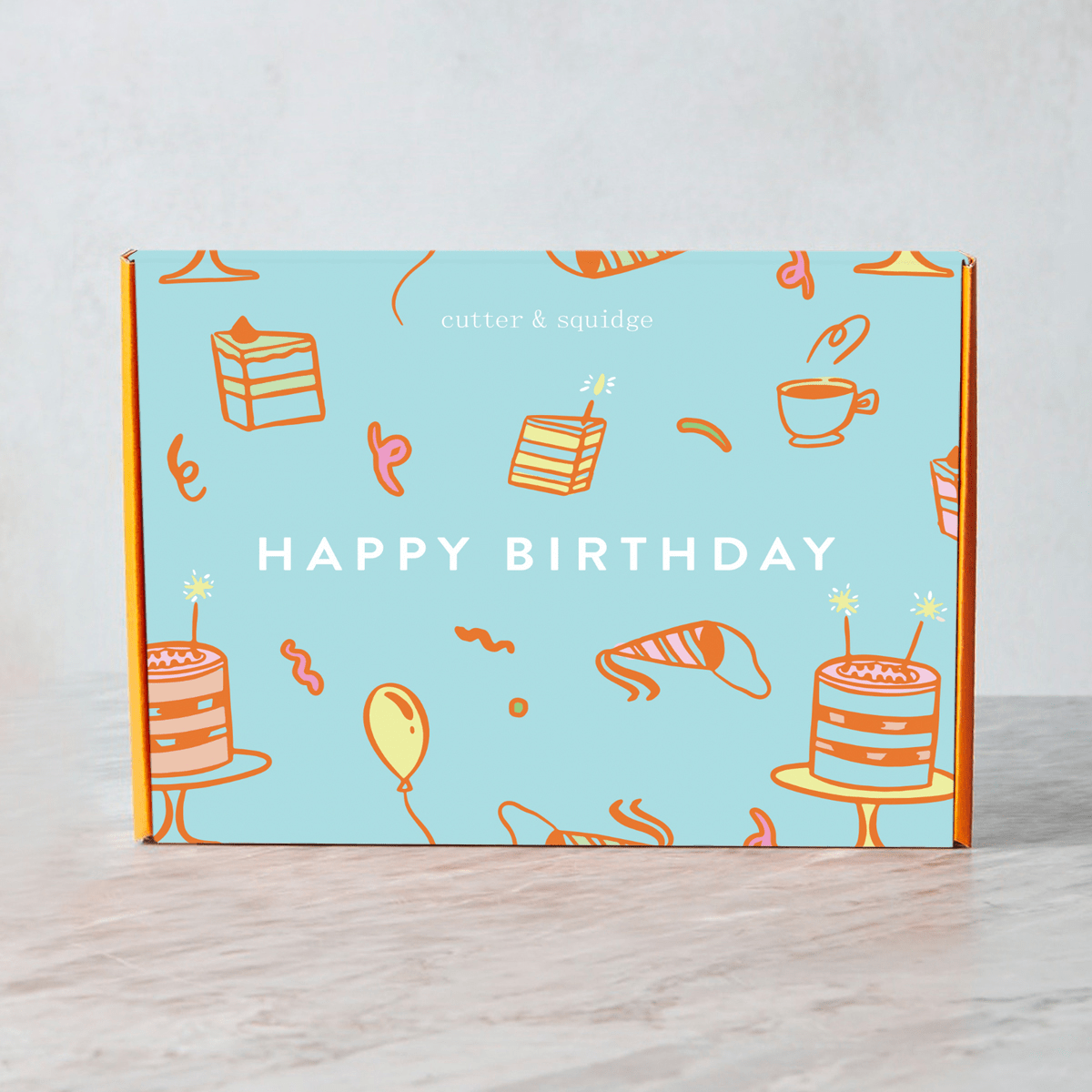 Happy Birthday No Nut Flavours Mixed Mini Brownie Box – Cutter & Squidge