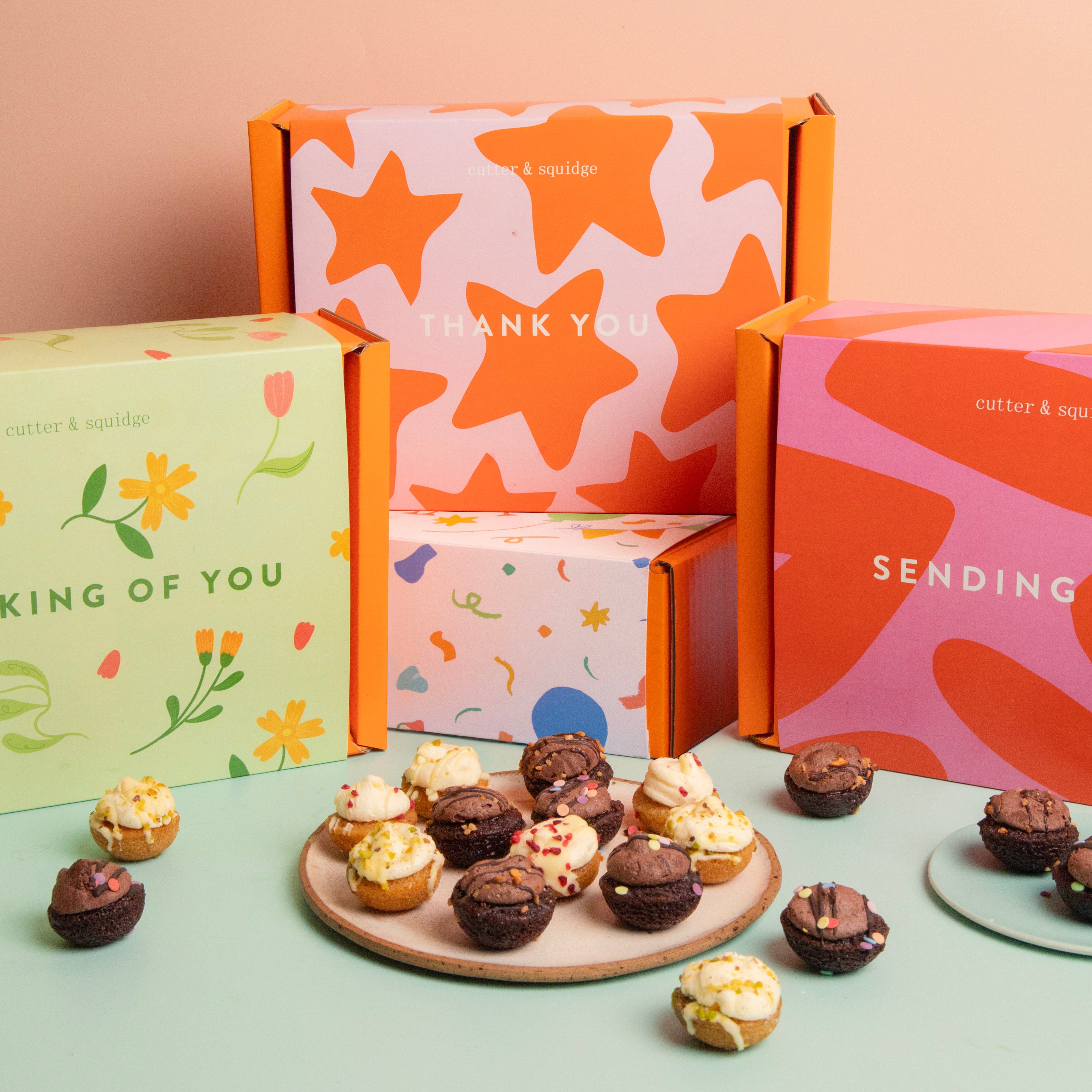 Mixed Mini Cupcakes Box | Buy Online, UK Delivery – Cutter & Squidge