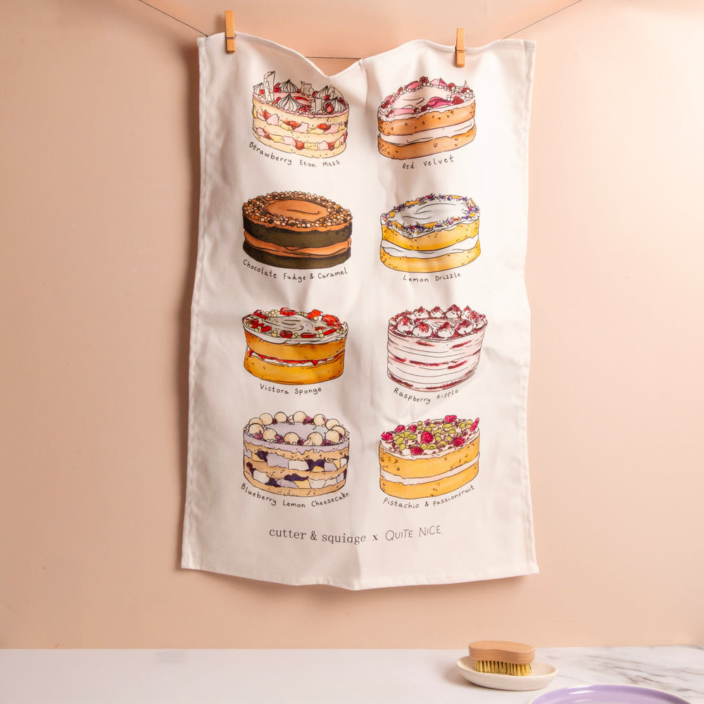 Cutter & Squidge x Quite Nice Tea Towel
