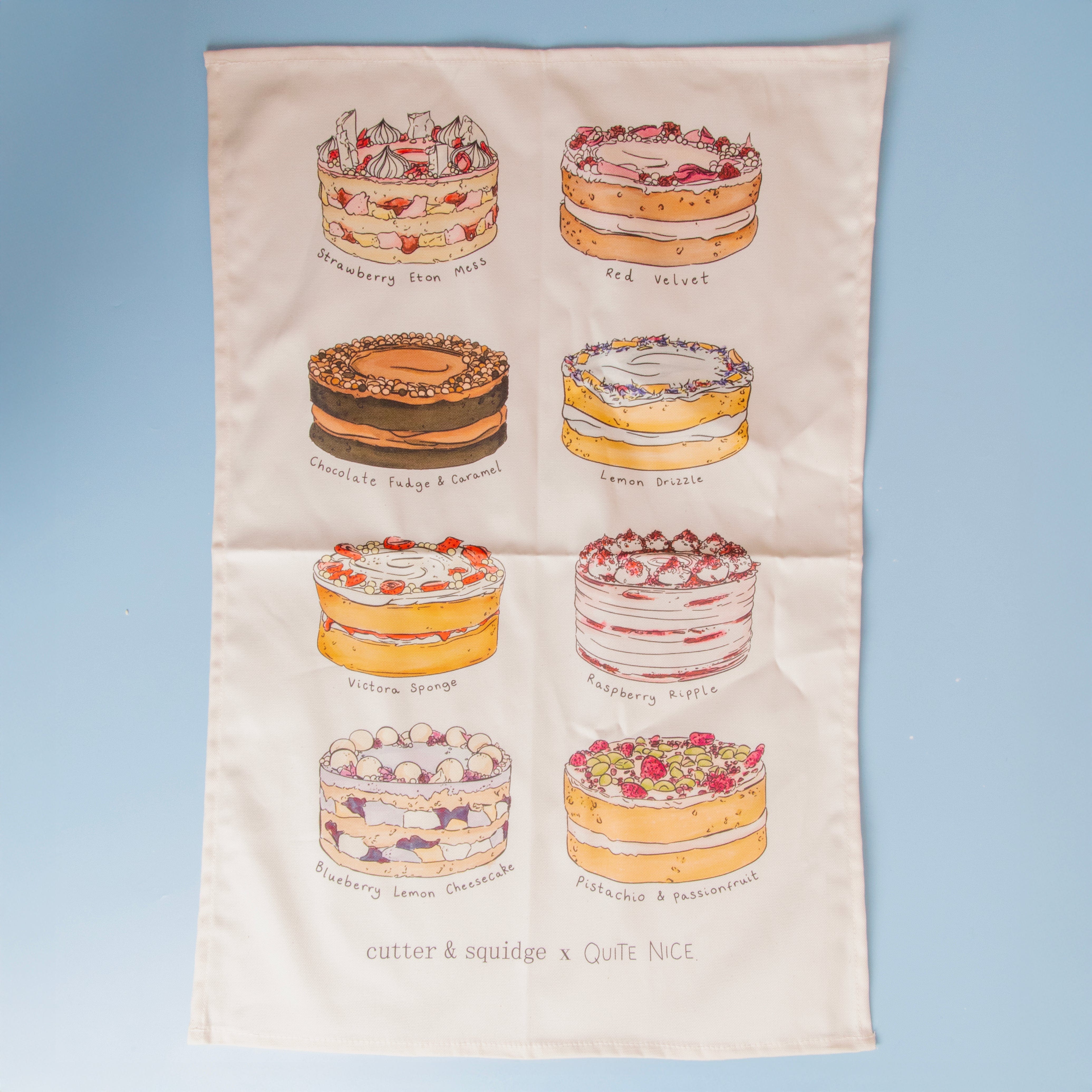 Cutter & Squidge x Quite Nice Tea Towel