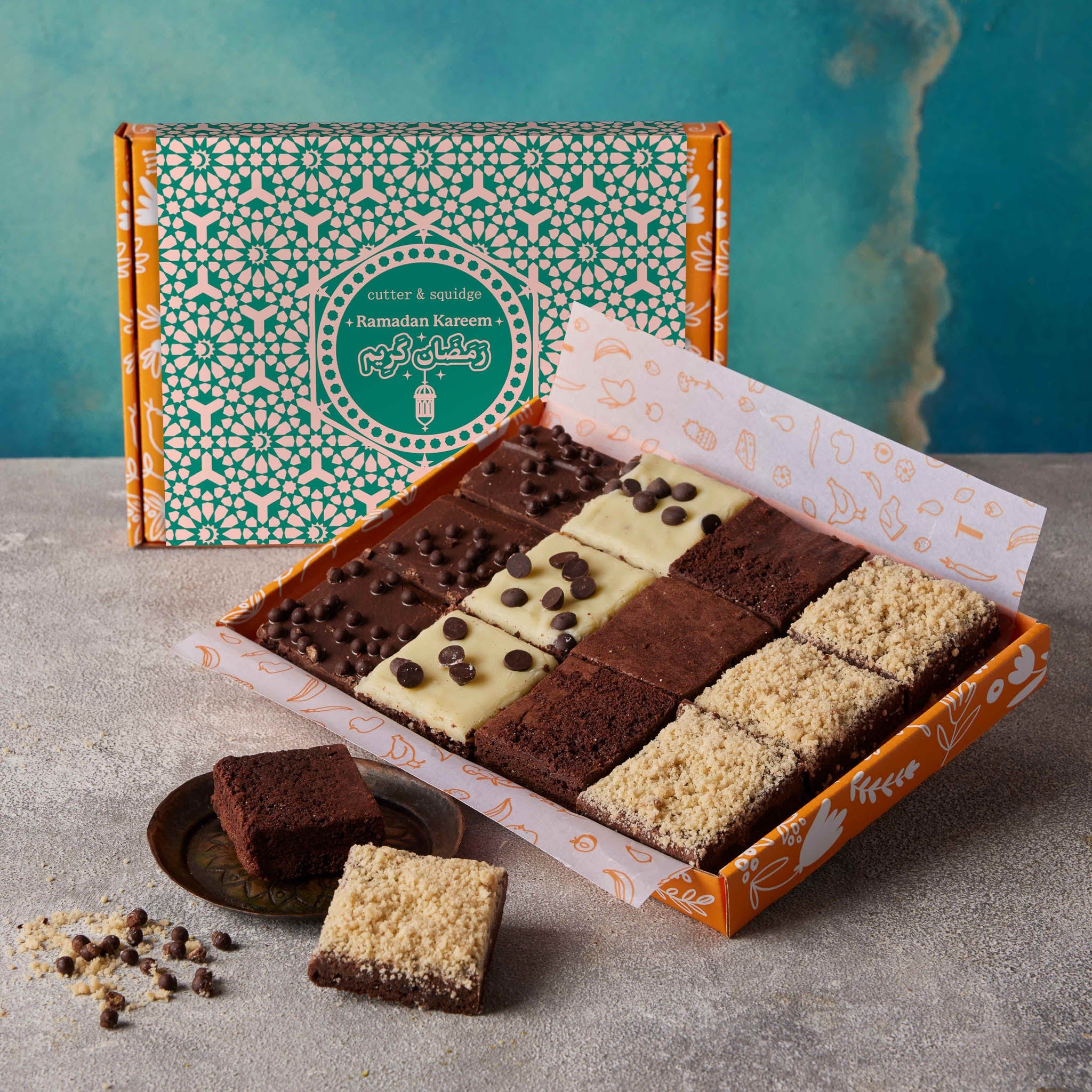Ramadan Kareem Nut Free Mini Brownie Box – Cutter & Squidge