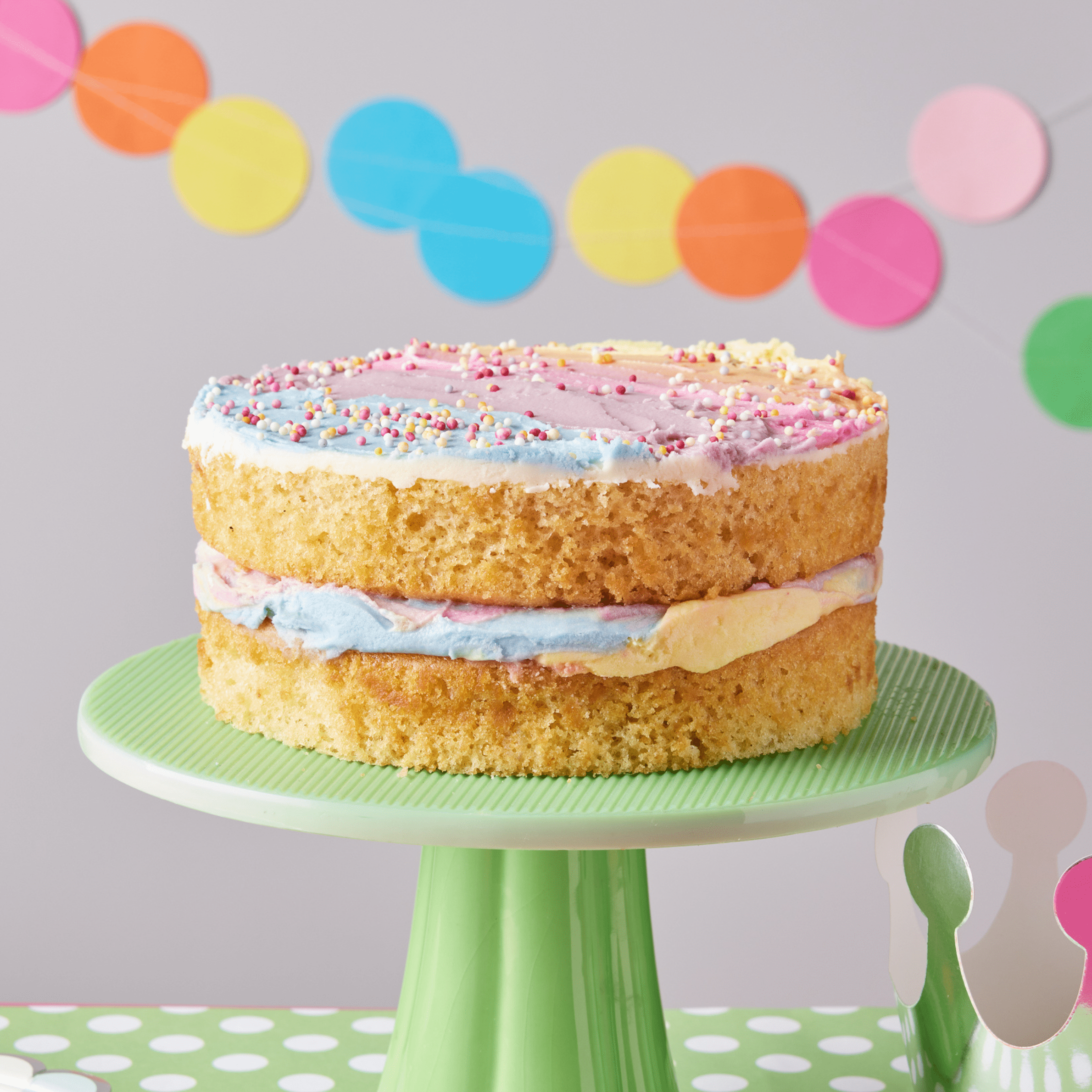 Rainbow Sprinkle Birthday Cake – Cutter & Squidge