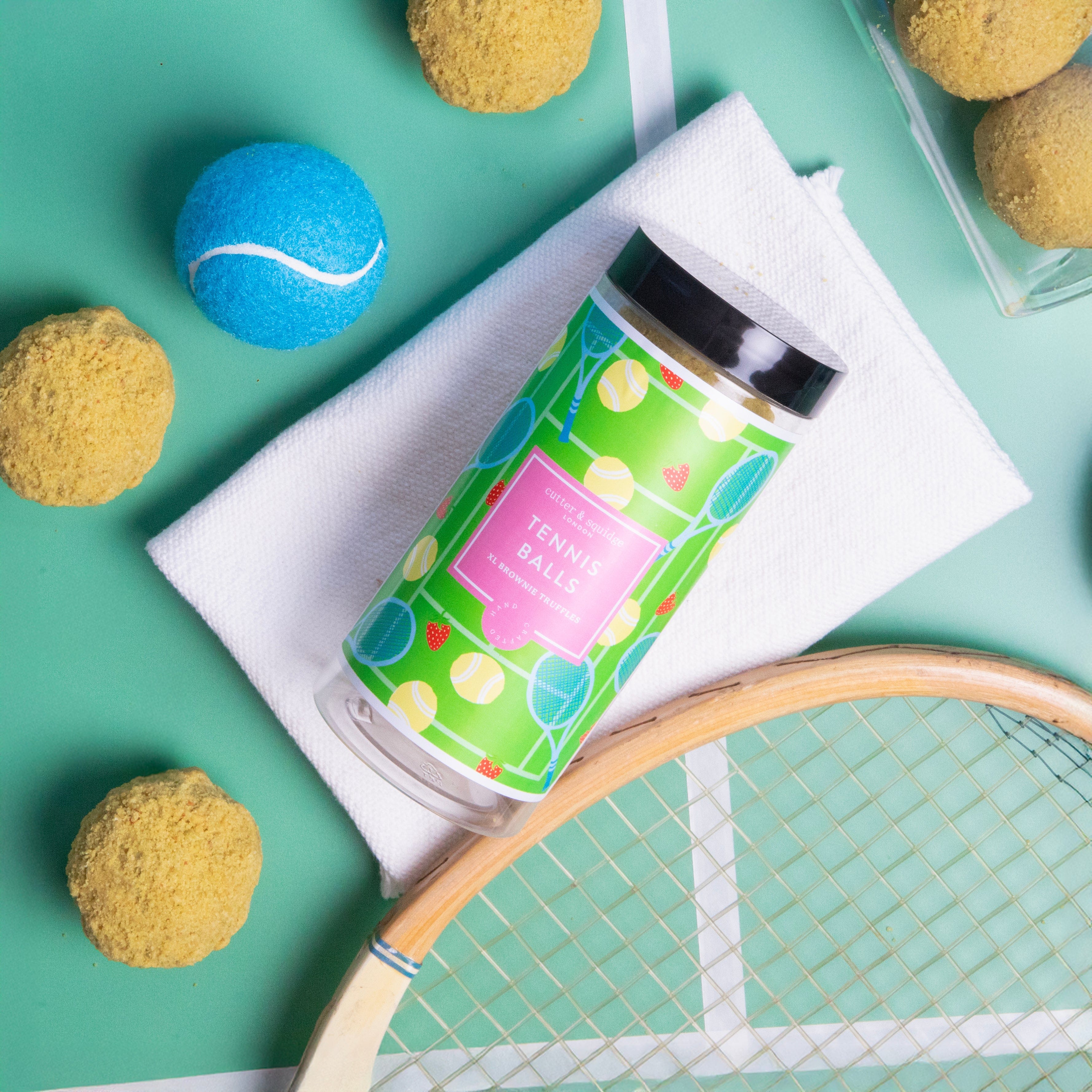 Giant Tennis Ball Brownie Truffles – Cutter & Squidge