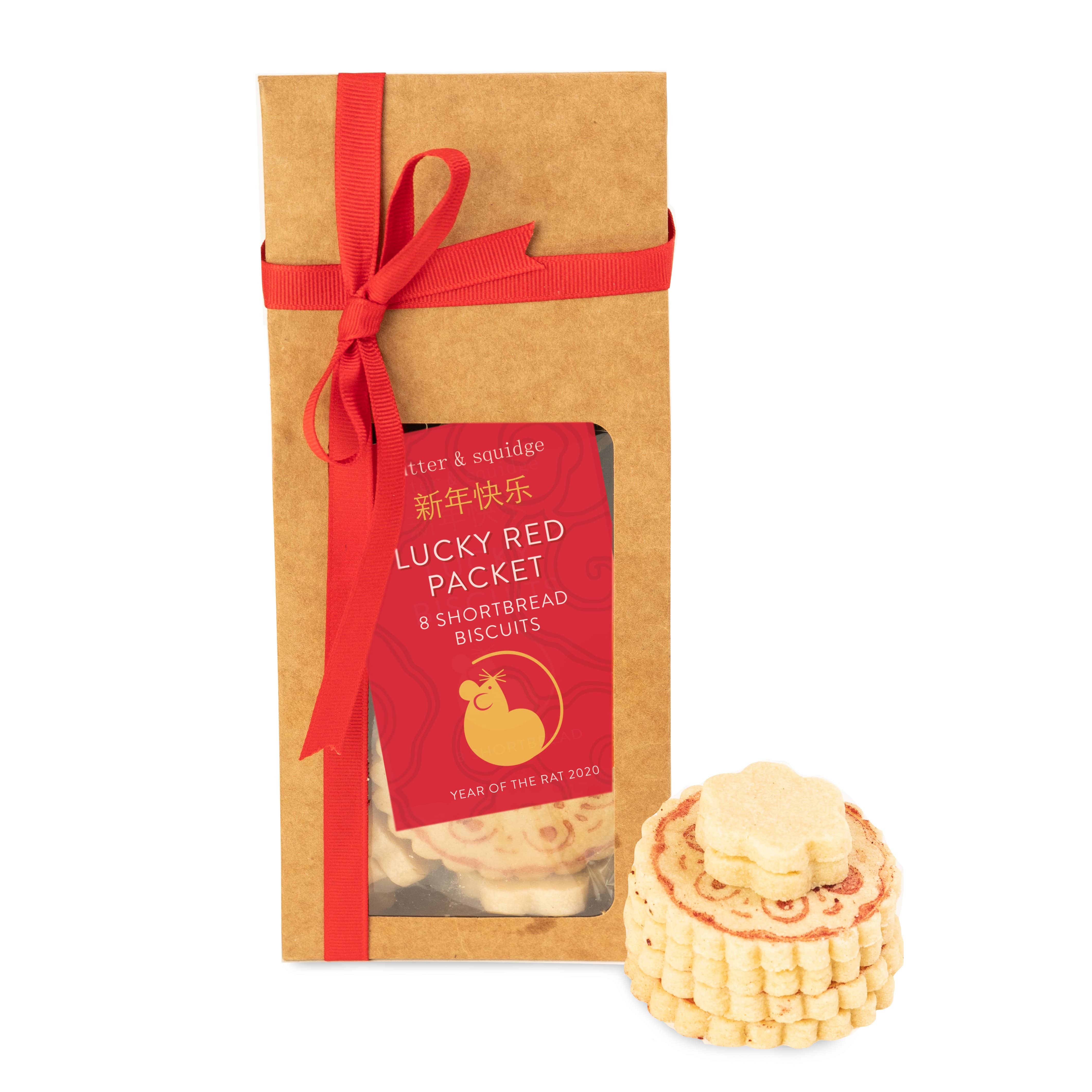 Lucky Red Packet Shortbread Biscuits – Cutter & Squidge
