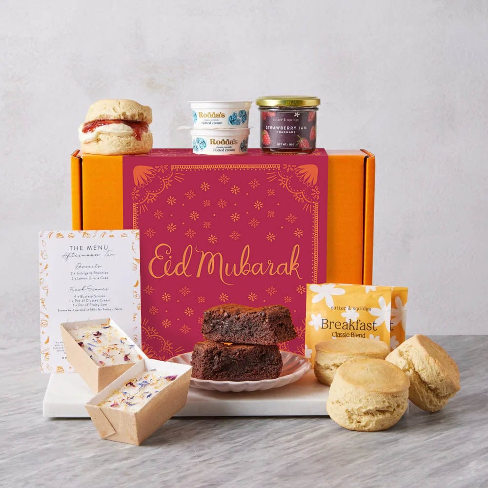 Eid Afternoon Tea Delivery | Eid Mubarak Afternoon Tea – Cutter & Squidge