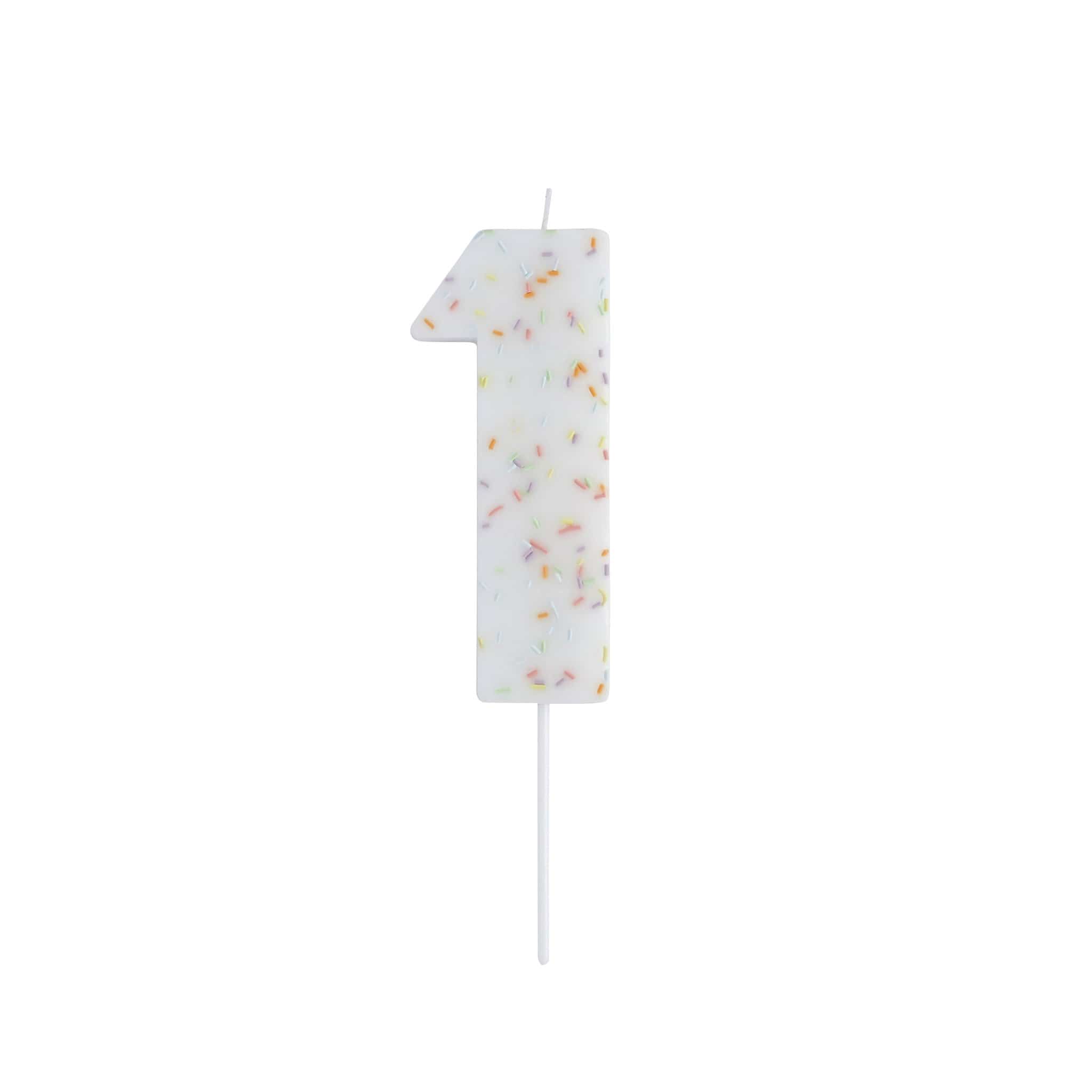 Giant Pastel Sprinkle Number Candles – Cutter & Squidge